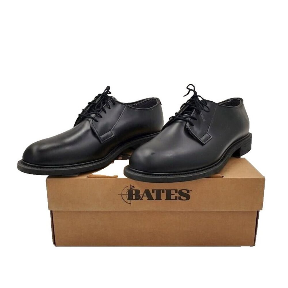 Bates Black Leather Military Uniform Oxfords Dress Wo… - Gem